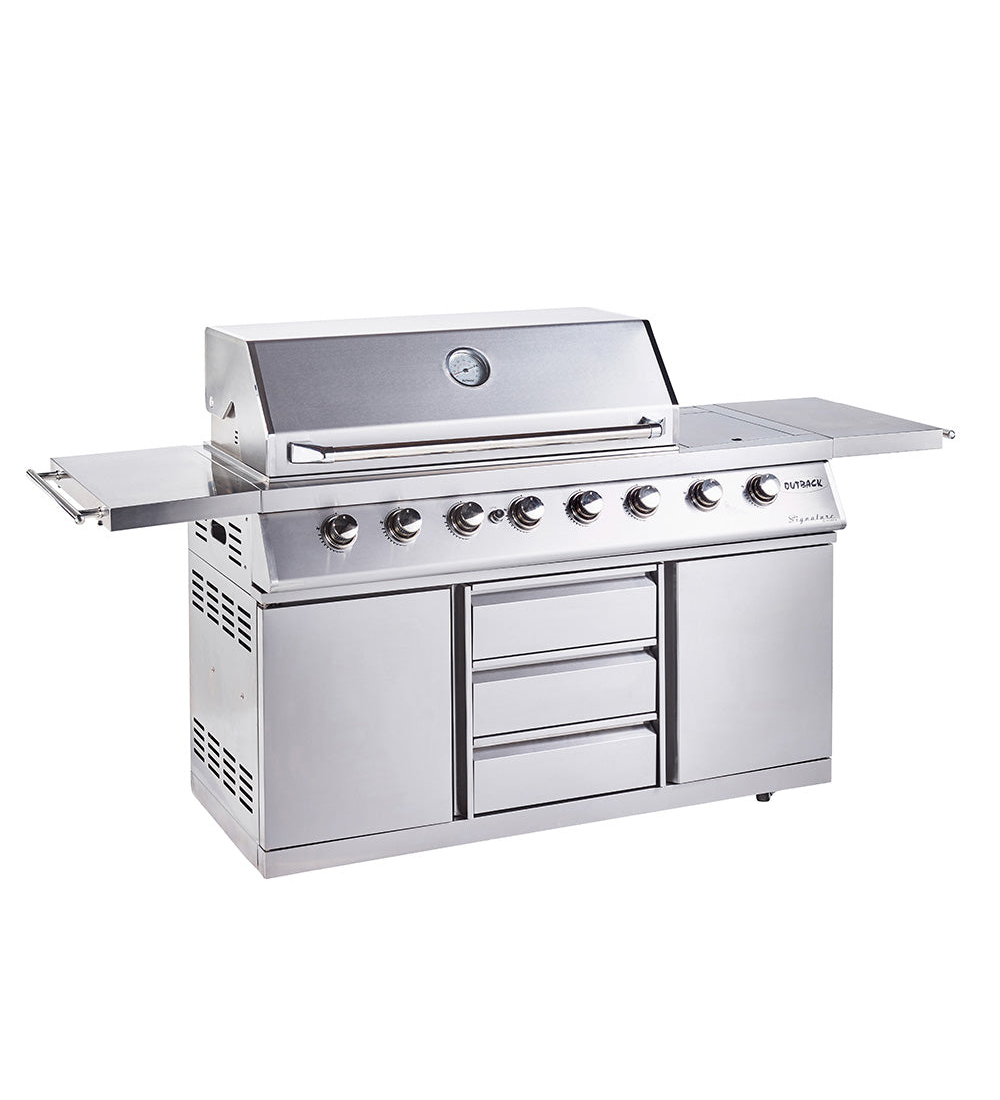 Outback Signature II 6 Burner Stainless Steel Hybrid BBQ | Direct Stoves